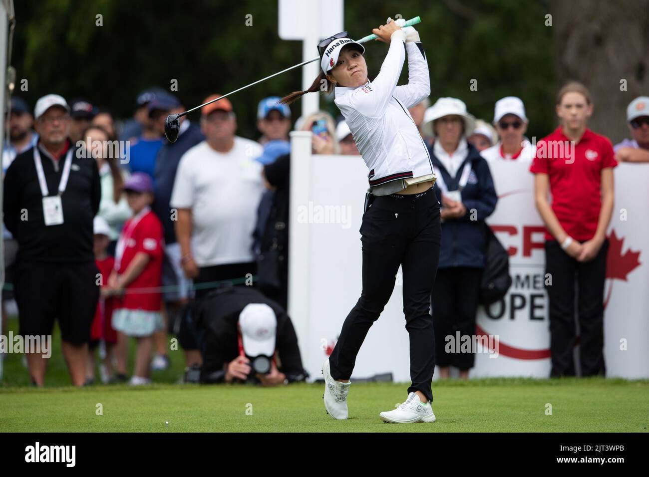 August 27, 2022: Lydia Ko of New Zealand tees off to start the 3rd ...