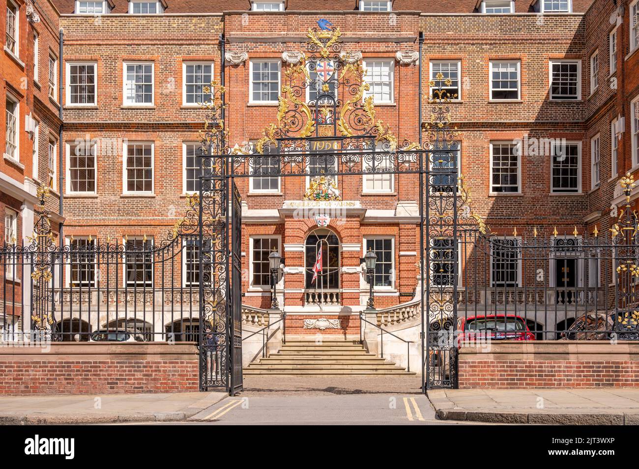 London, UK - August 25, 2022: Exterior of the College of Arms building ...