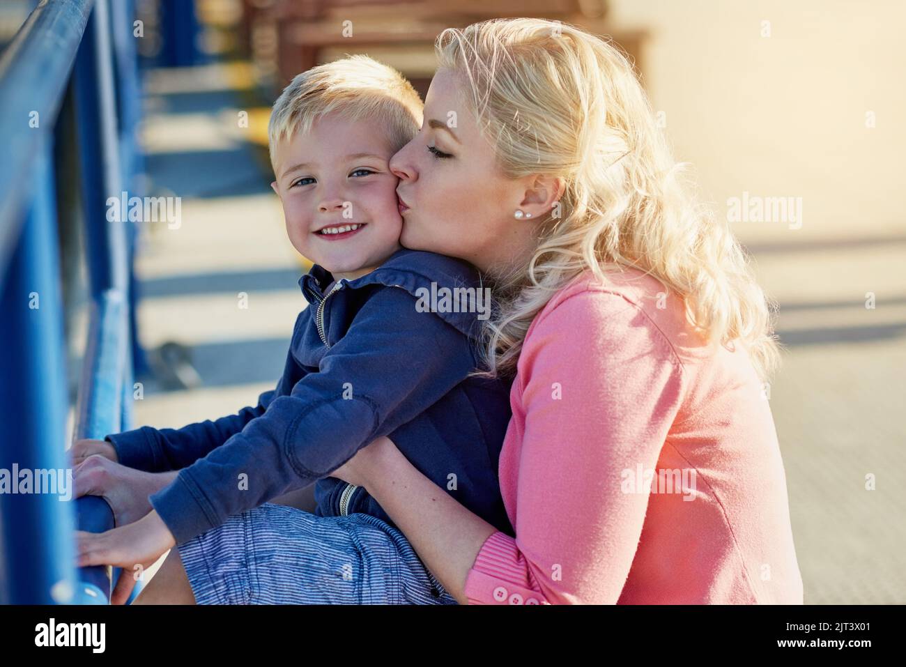 These cheeks were made for moms kisses. Portrait of a mother posing ...