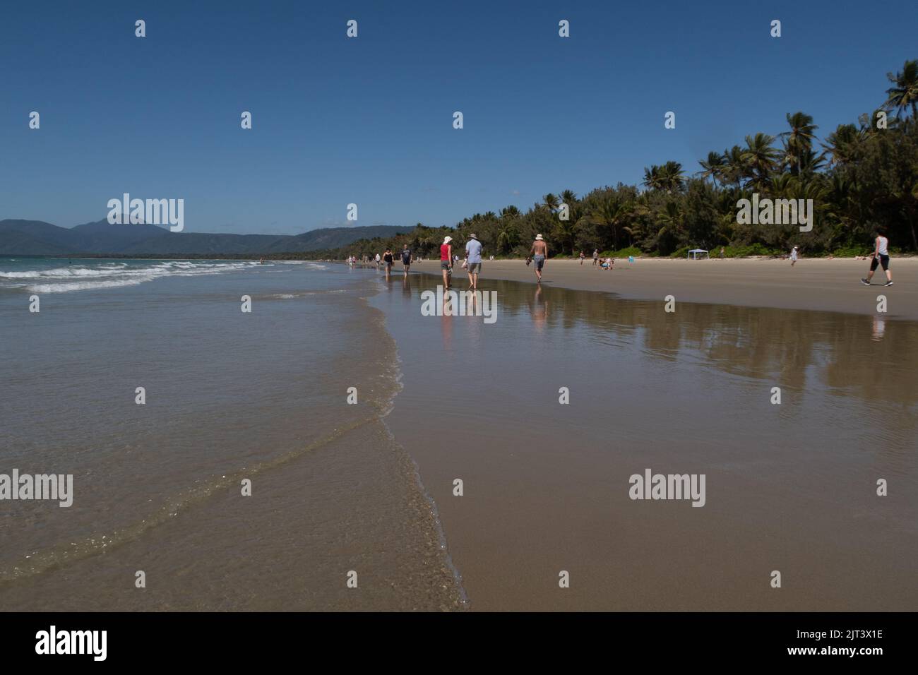 Four Mile beach Port Douglas on a beautiful winters day in tropical ...
