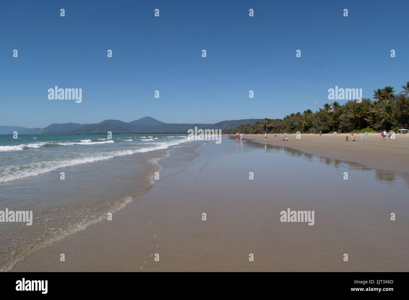 Four Mile beach Port Douglas on a beautiful winters day in tropical ...