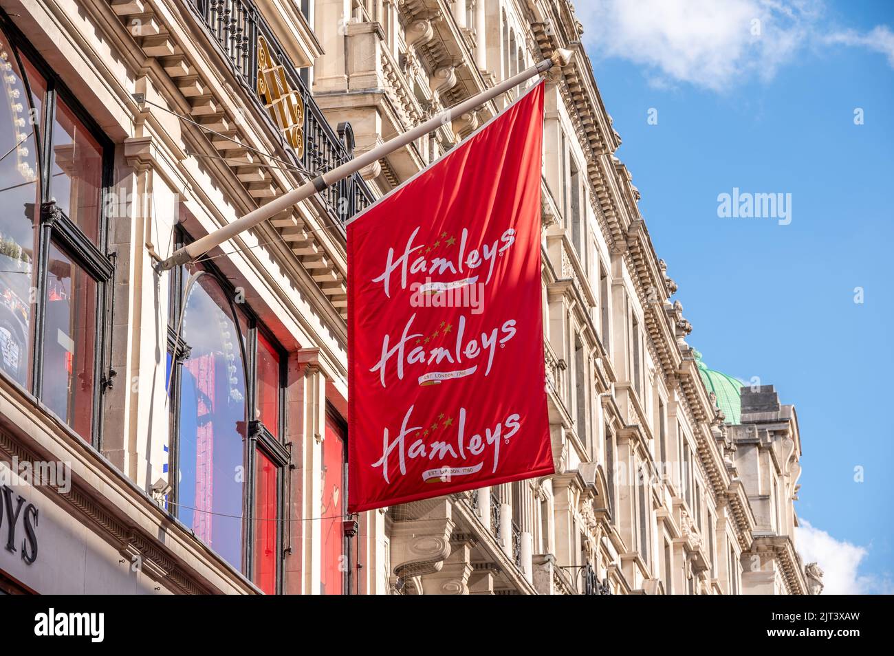 London, UK - August 25, 2022: Exterior of the Hamleys toy store on ...