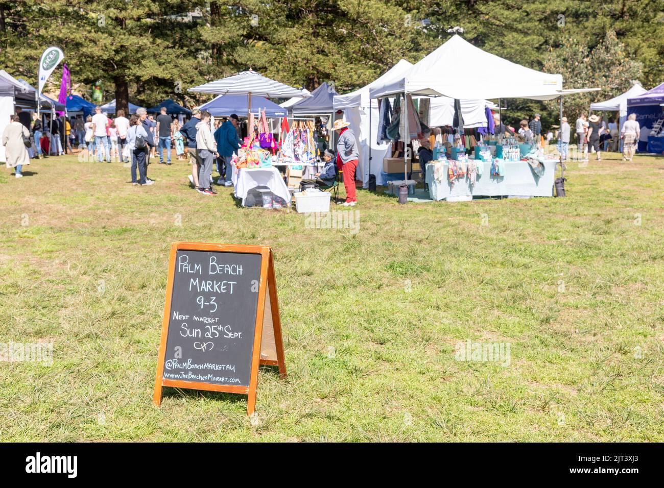 Sydney,Australia, weekend market with stallholders, market held in ...