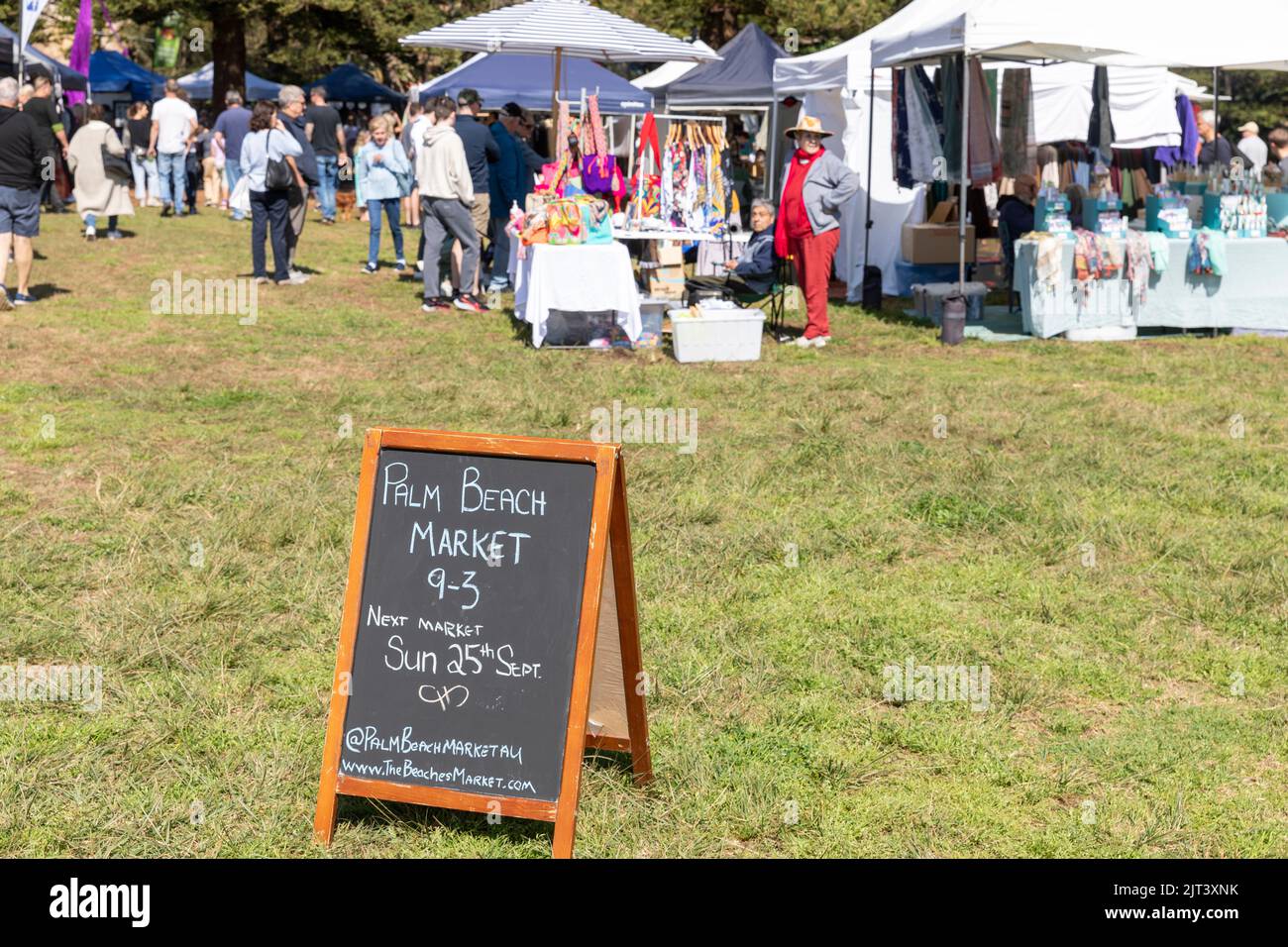 Sydney,Australia, weekend market with stallholders, market held in ...