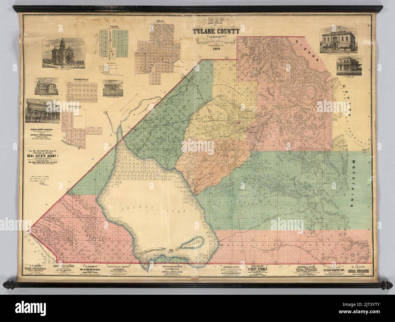 Tulare Lake map Stock Photo - Alamy