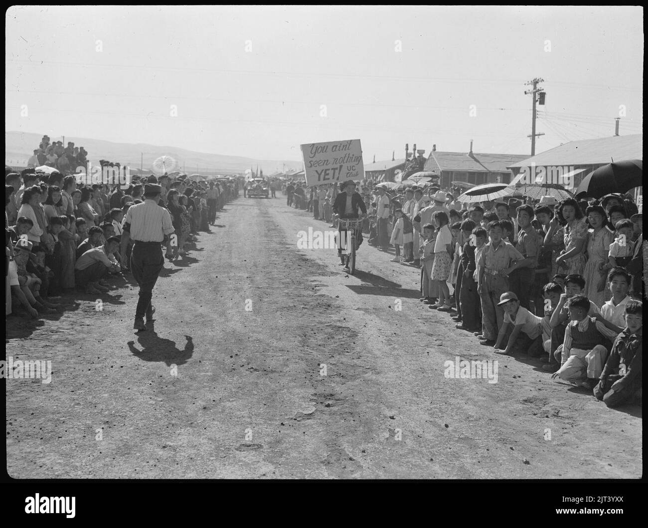 Tule Lake Relocation Center, Newell, California. A parade was held by ...