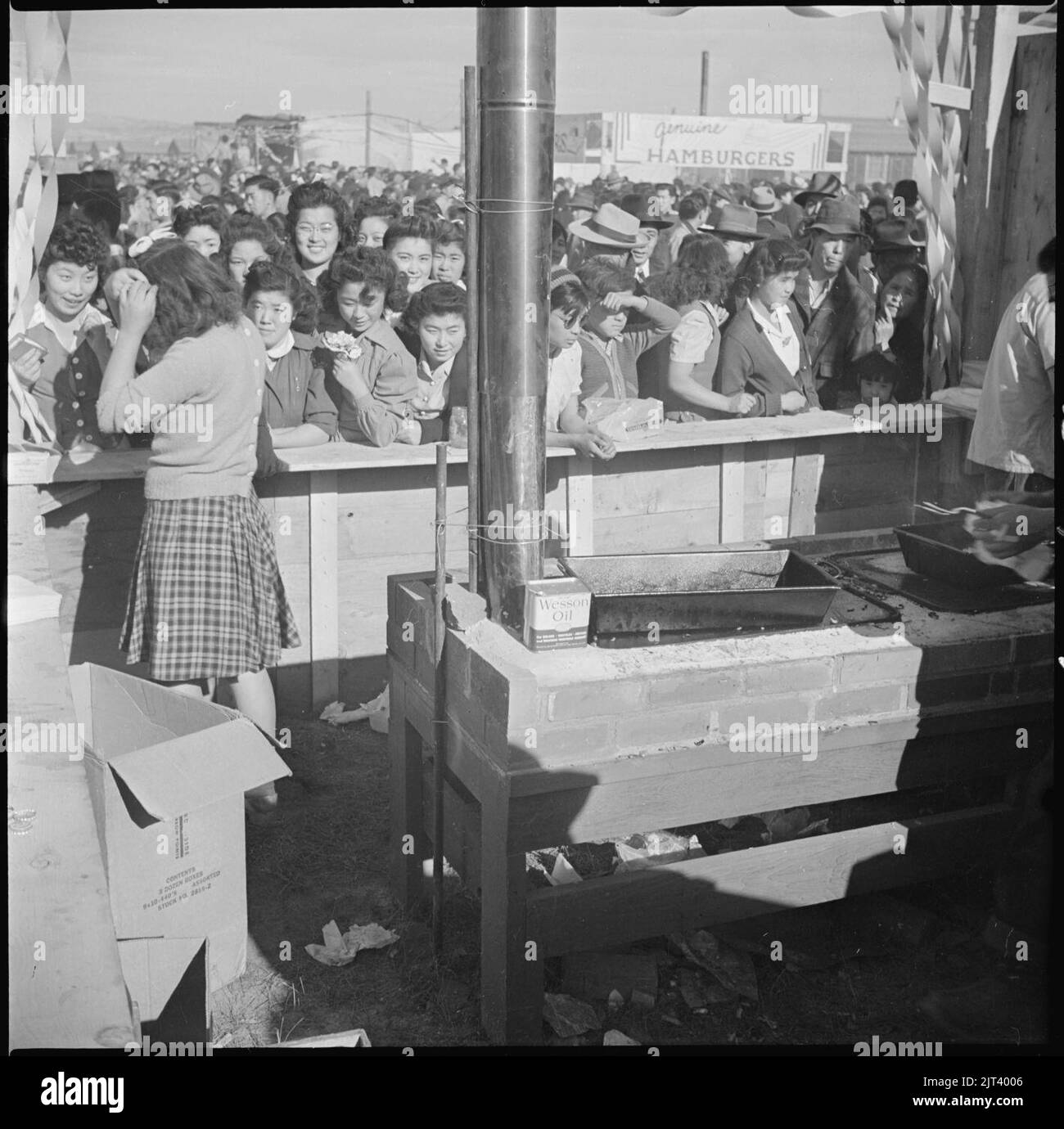 Tule Lake Relocation Center, Newell, California. A scene at the Harvest ...