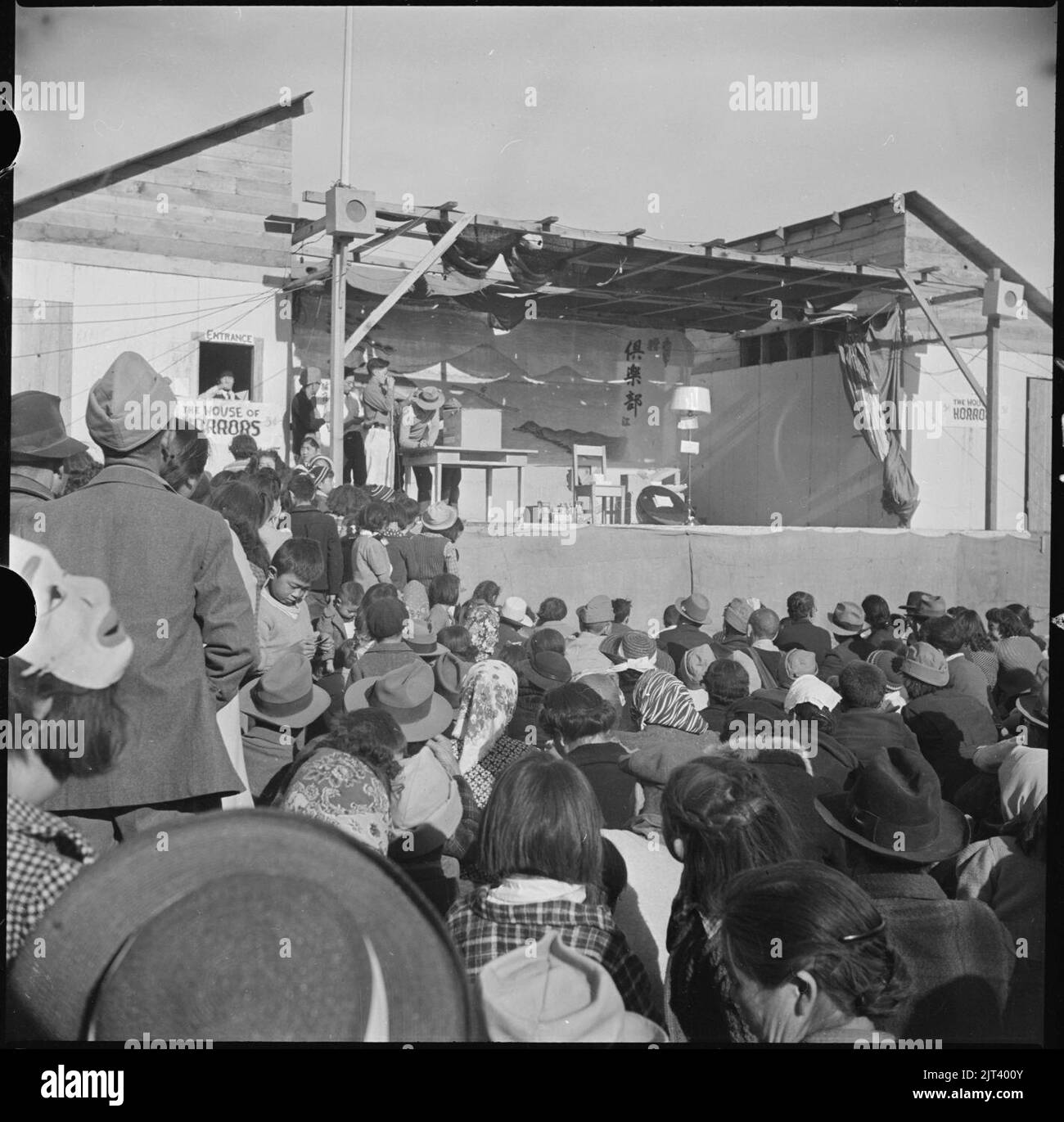 Tule Lake Relocation Center, Newell, California. A scene at the Harvest ...