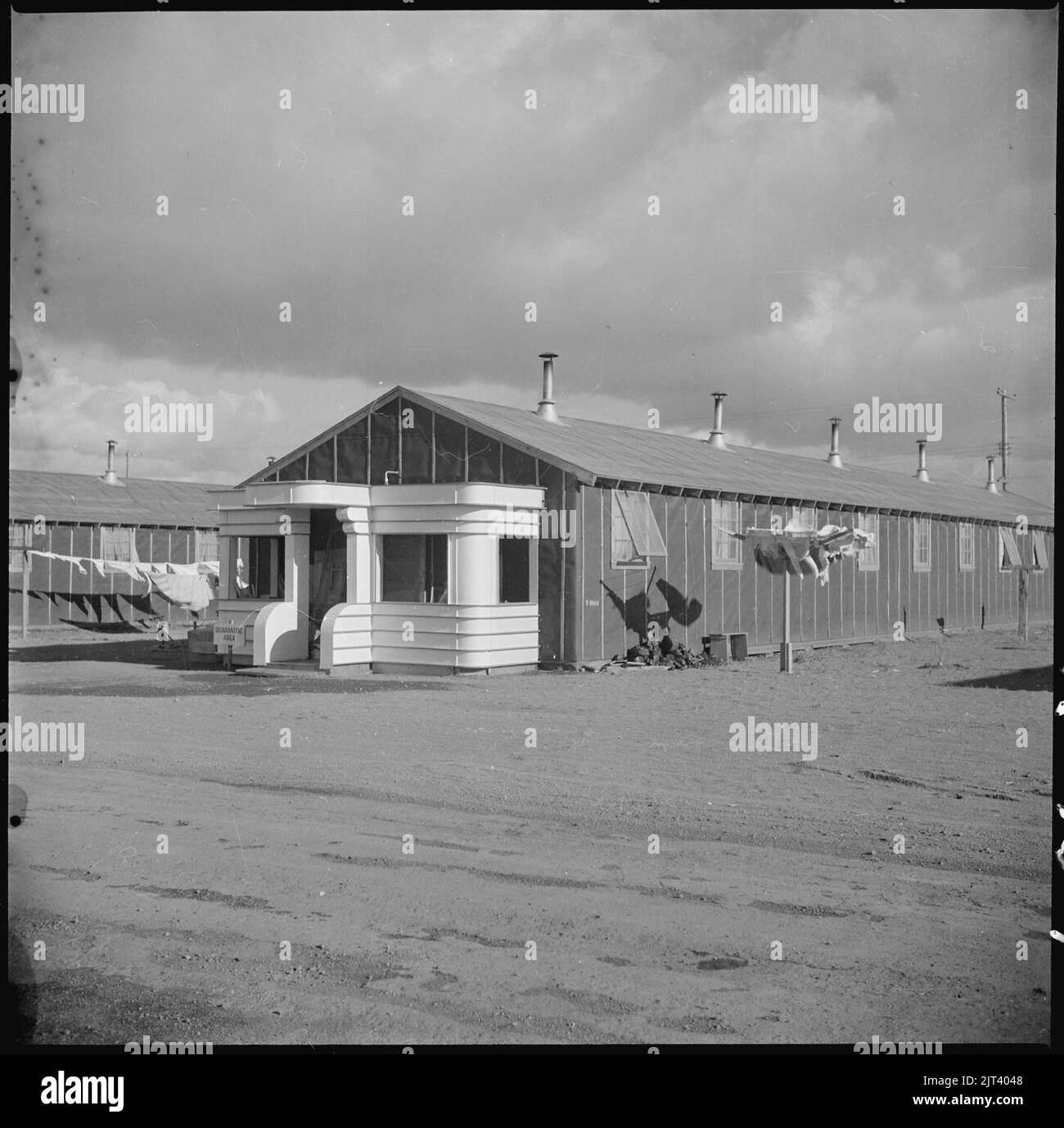 Tule Lake Relocation Center, Newell, California. A view showing the ...