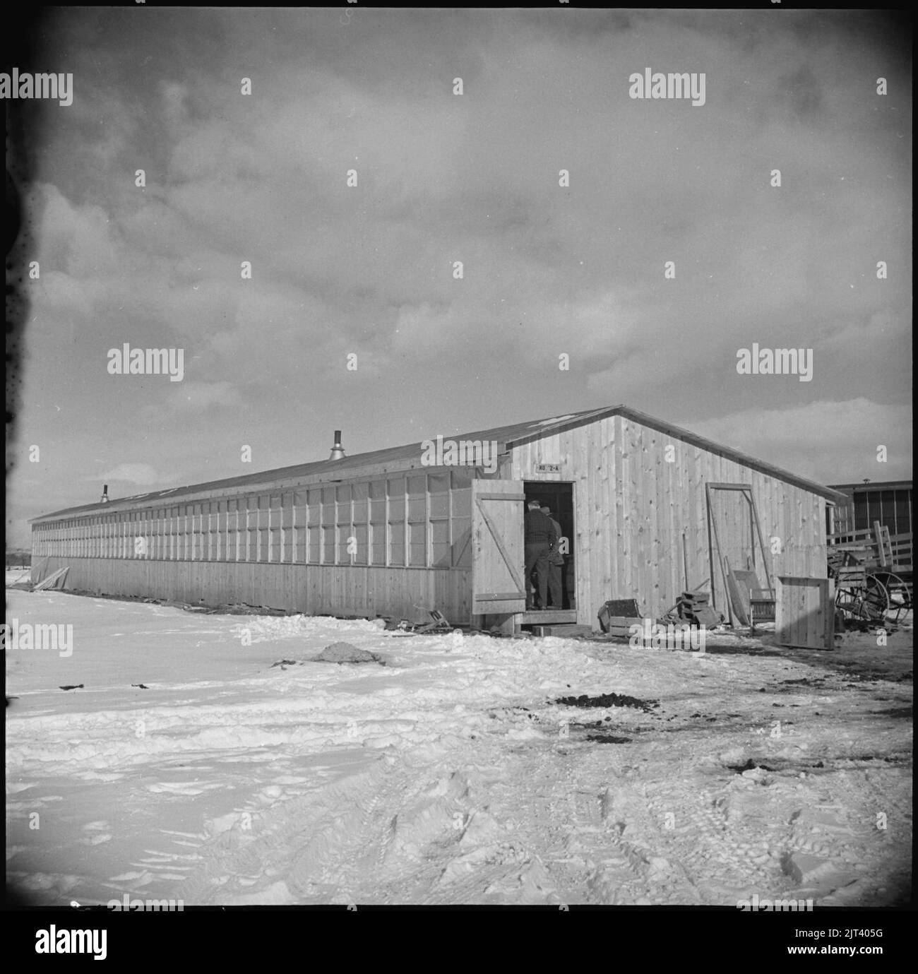 Tule Lake Relocation Center, Newell, California. An exterior view of ...