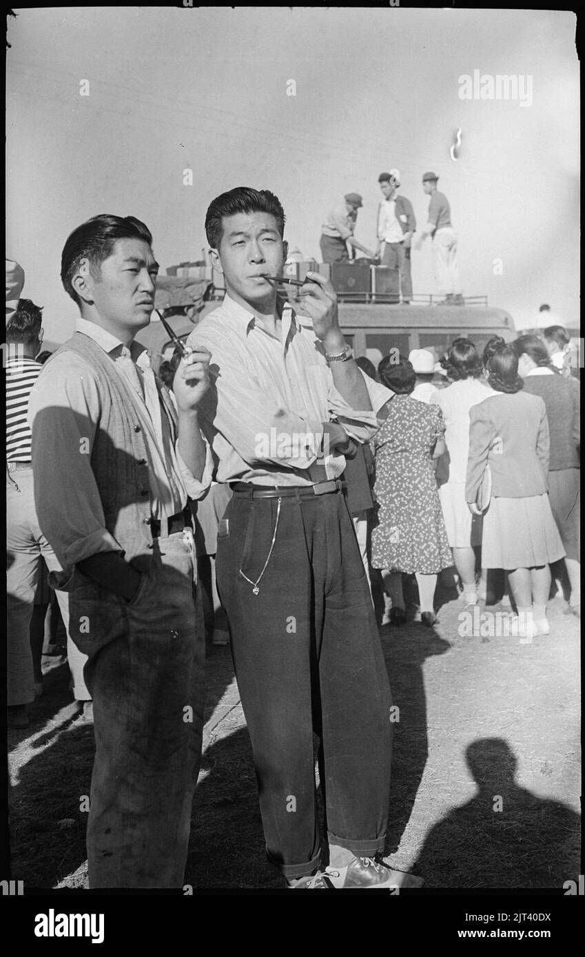 Tule Lake Relocation Center, Newell, California. Left to Right - Henry ...