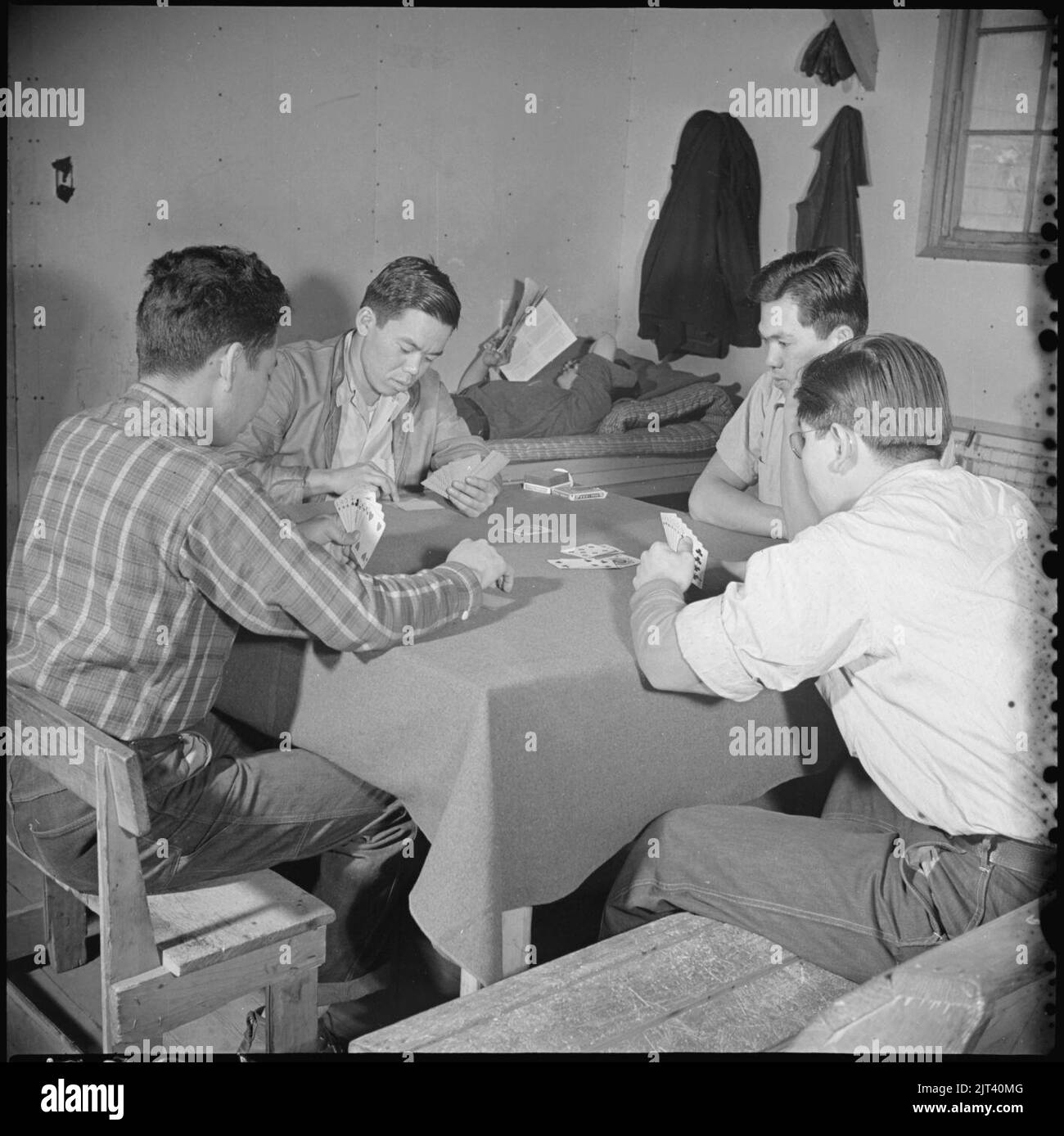 Tule Lake Relocation Center, Newell, California. The evacuee firemen ...