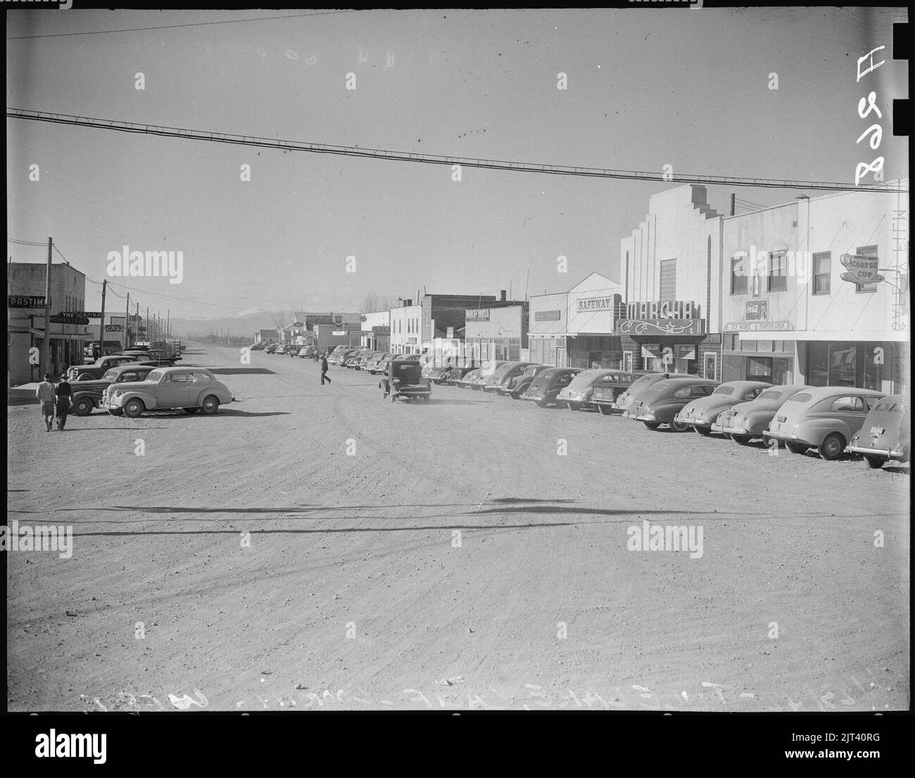Tule Lake Relocation Center, Newell, California. View of main street of ...