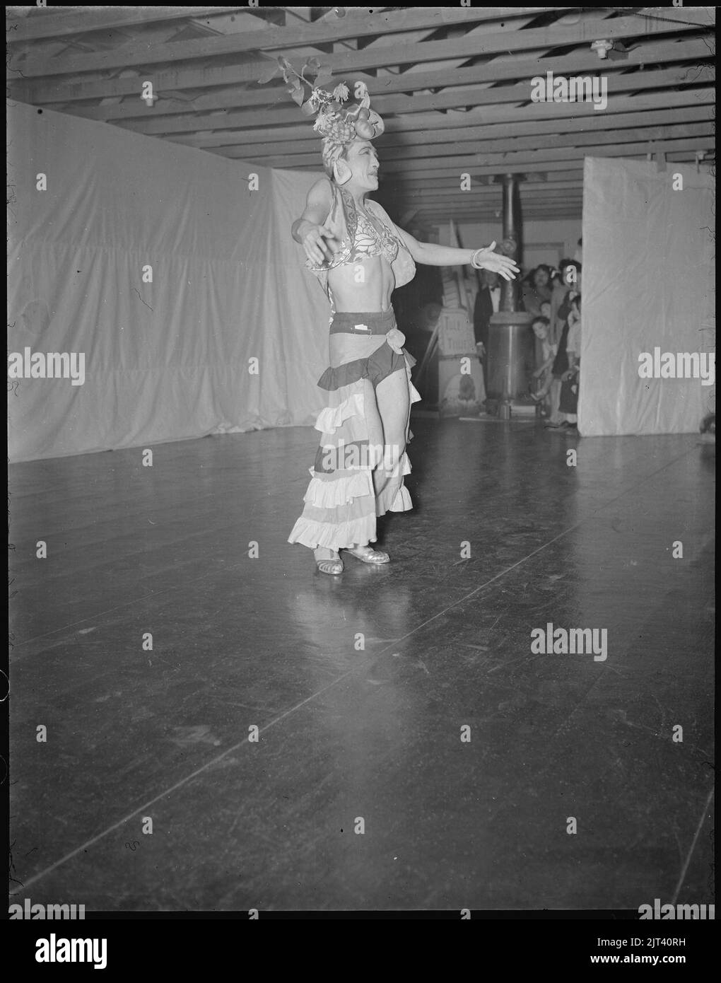 Tule Lake Relocation Center, Newell, California. Yuki Shimoda does an ...
