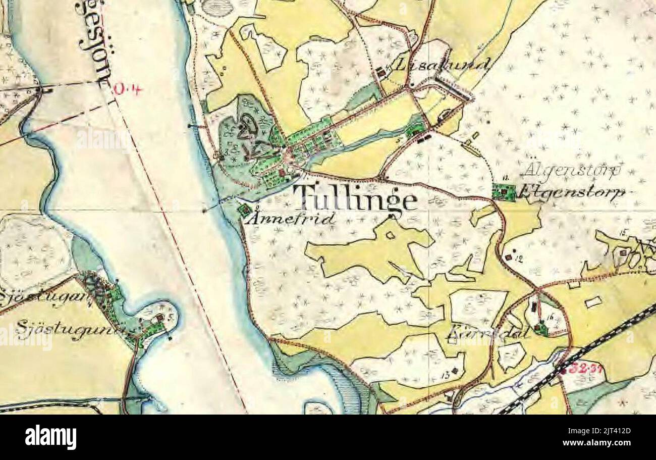 Tullinge gård 1900 Stock Photo - Alamy