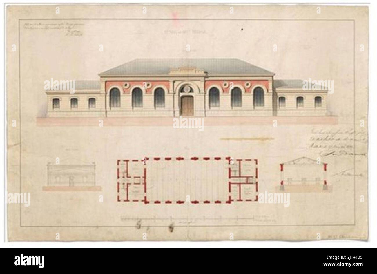 Tullhuset, Blasieholmen, ritning Stock Photo - Alamy