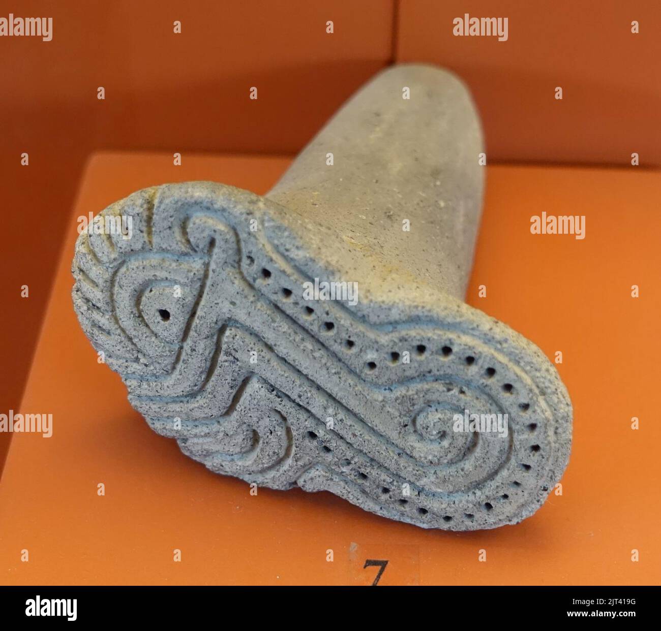 Tumaco zoomorphic stamp, 300 BC to 200 AD Stock Photo - Alamy