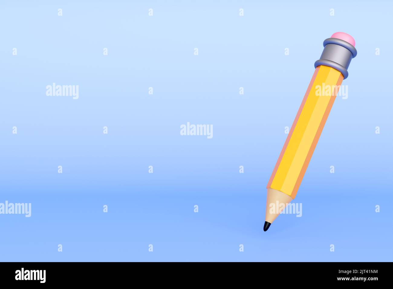 3d pencil. Element for back to school, learning and online education ...