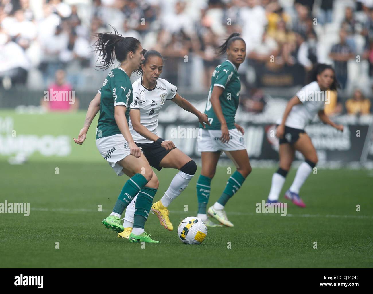 Sao Paulo, Brazil. 27th Aug, 2022. Bruna and Adriana during a game ...