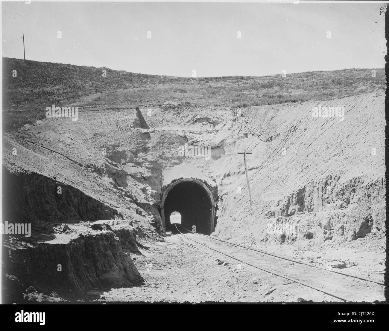 Tunnel no. 2, Wasatch group of Miocene tertiary Stock Photo - Alamy