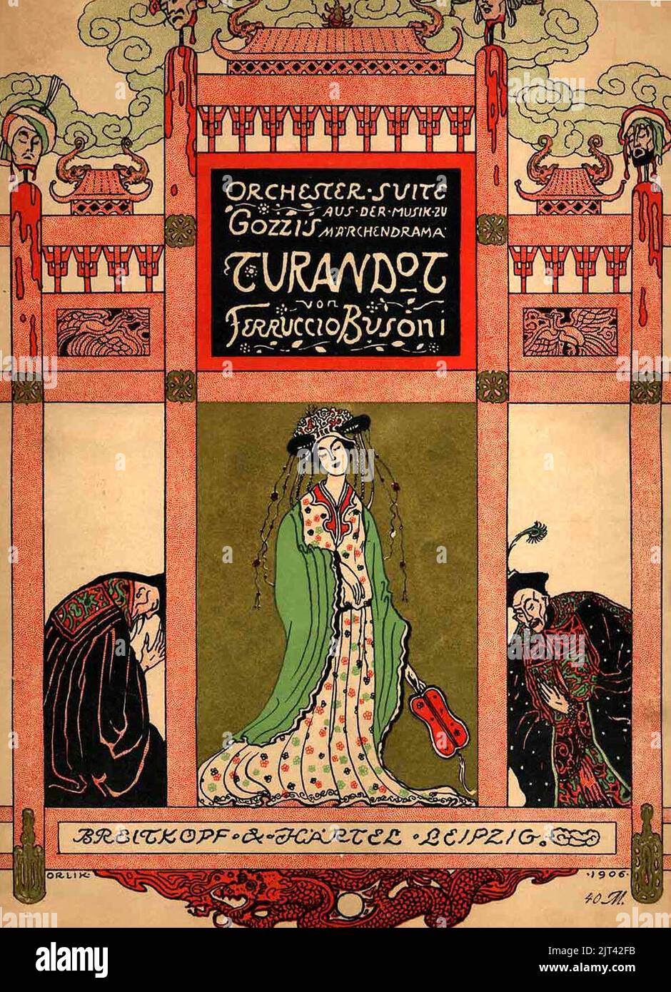 Turandot Suite Score Cover Stock Photo - Alamy