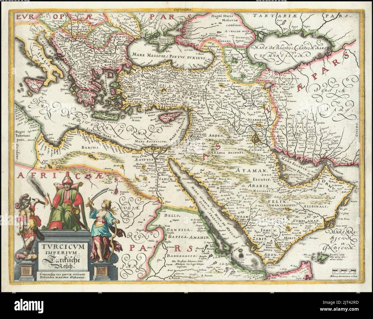 Turcicum Imperium. Turckiche Reich. Concordia res parvae crescunt ...