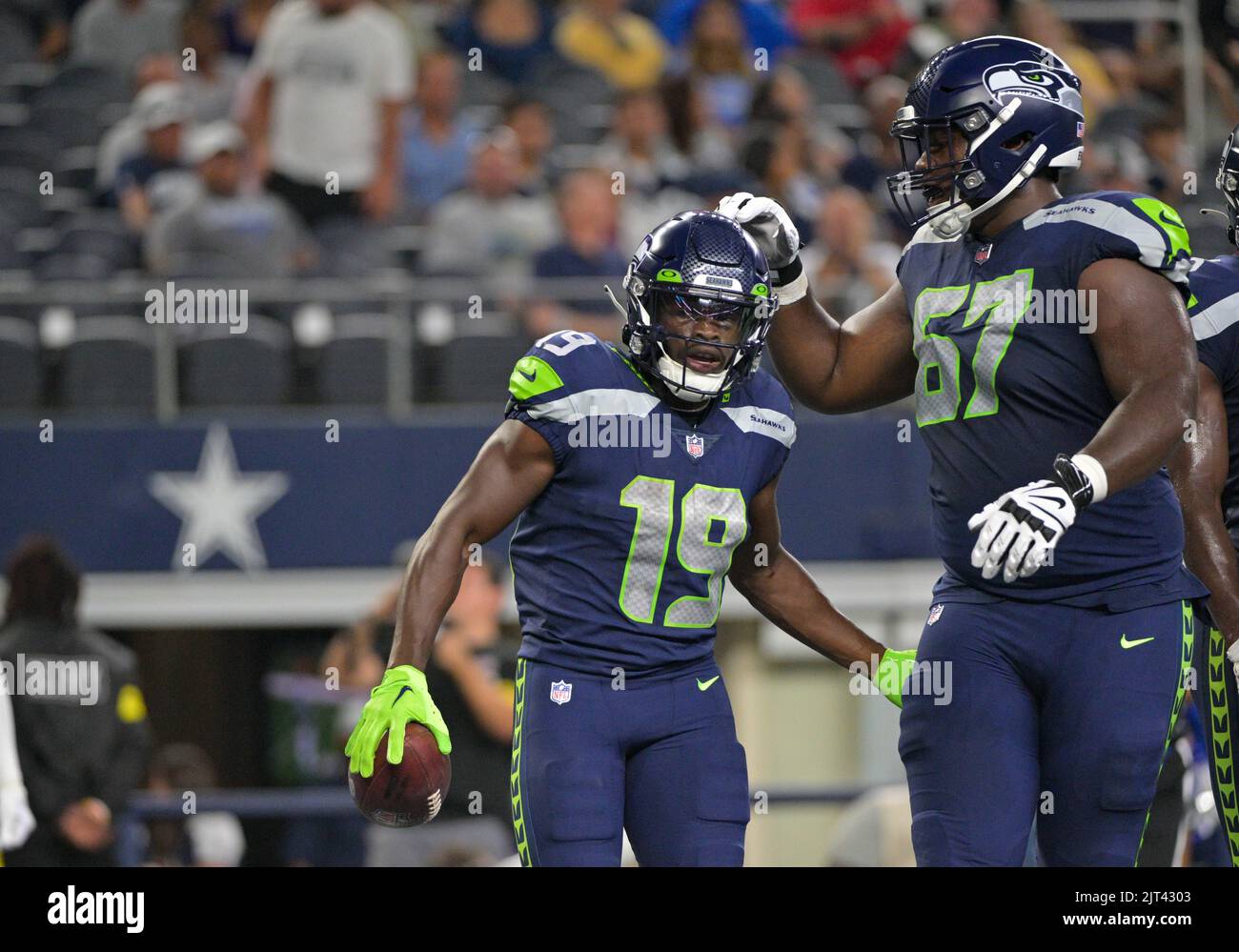 August 26 2022: Seattle Seahawks wide receiver Penny Hart (19) and ...