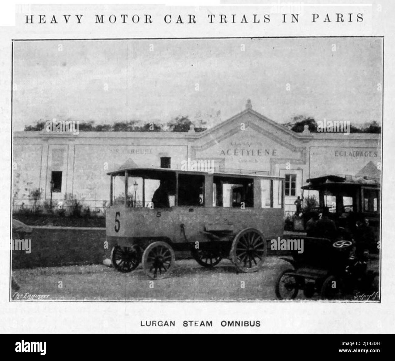 Turgan steam omnibus (1900 Stock Photo - Alamy