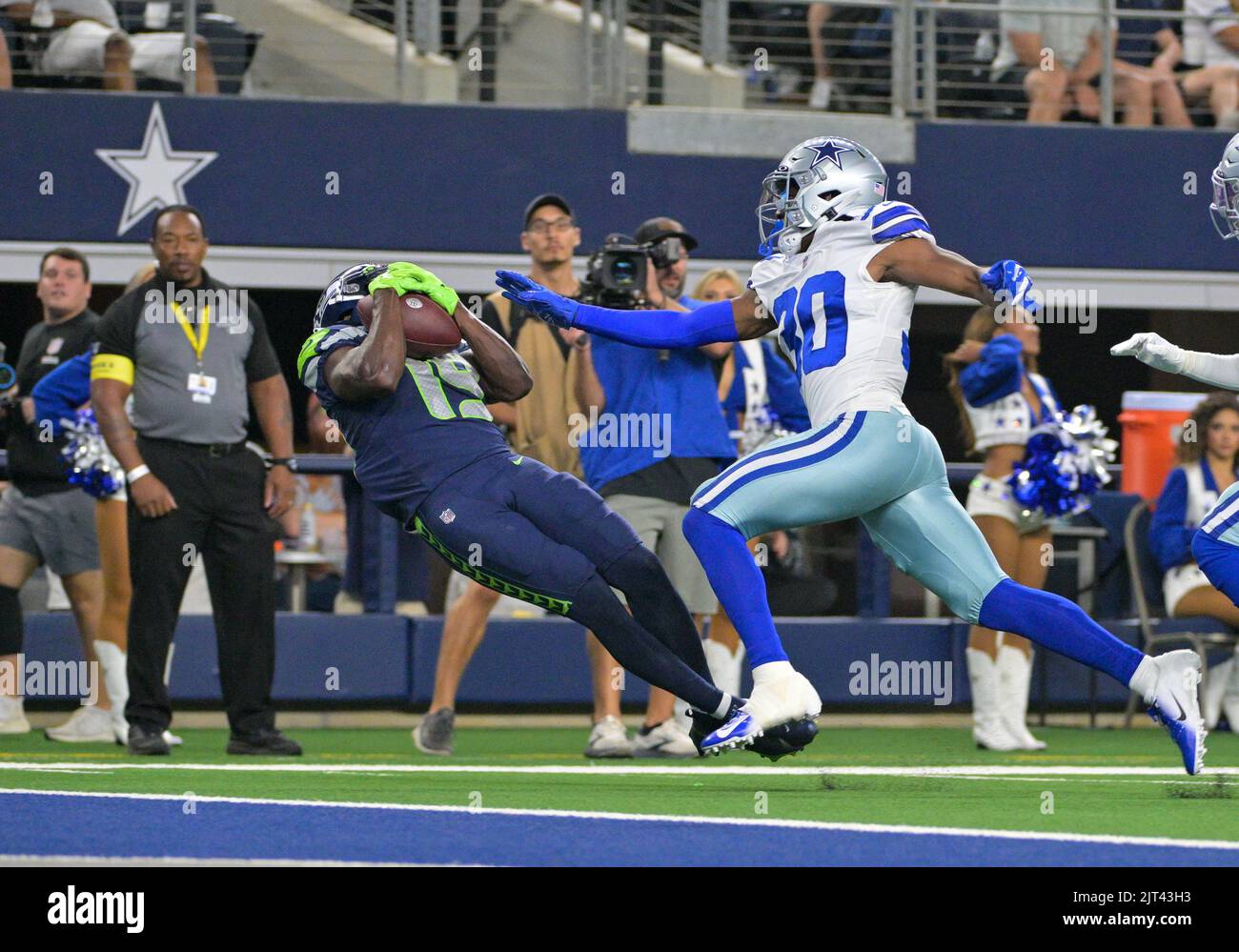 August 26 2022: Seattle Seahawks wide receiver Penny Hart (19) catches ...