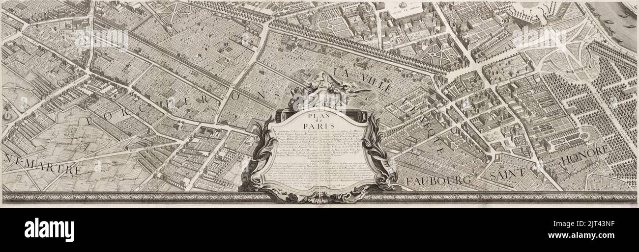Turgot map of Paris, sheet 18-19 - Norman B. Leventhal Map Center Stock ...