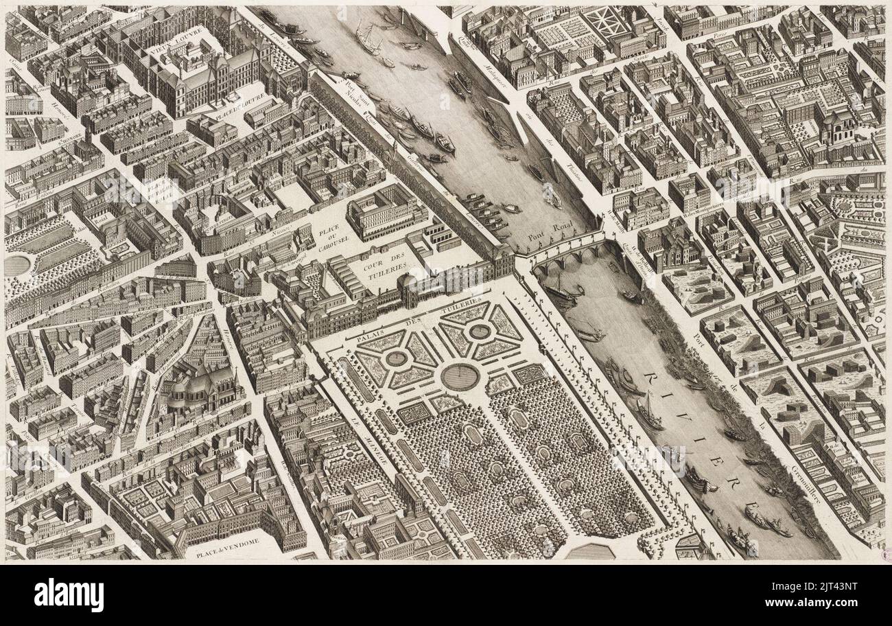 Turgot map of Paris, sheet 15 - Norman B. Leventhal Map Center Stock ...