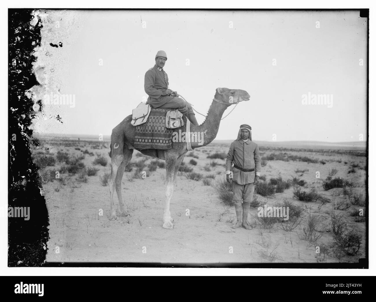 Turk (i.e., Turkish) officer on camel Stock Photo - Alamy