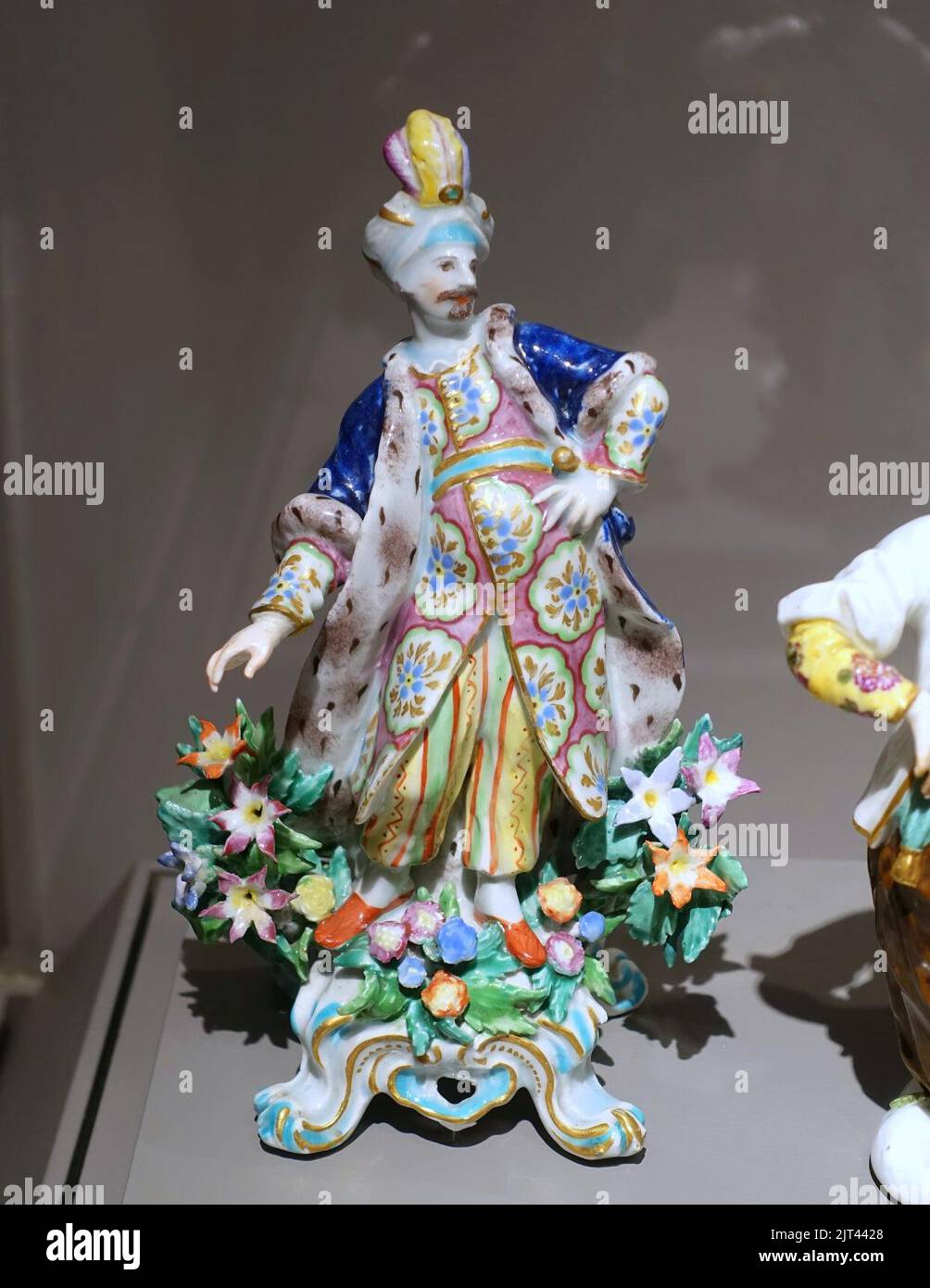 Turk, Bow Porcelain Factory, c. 1770, soft-paste porcelain Stock Photo ...