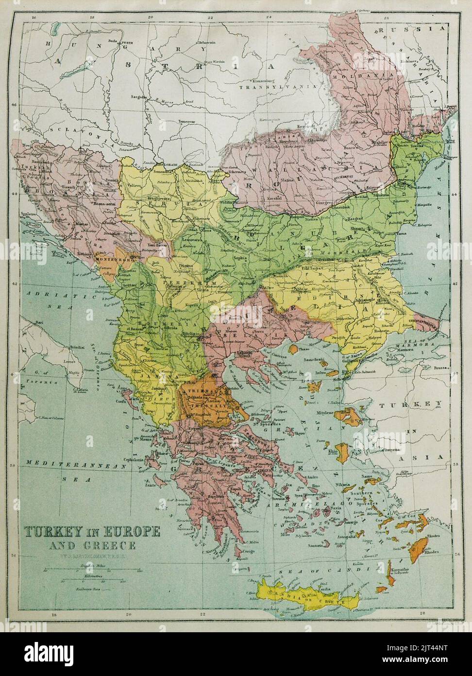 Turkey in Europe and Greece - Ainsworth William Francis - 1870 Stock ...