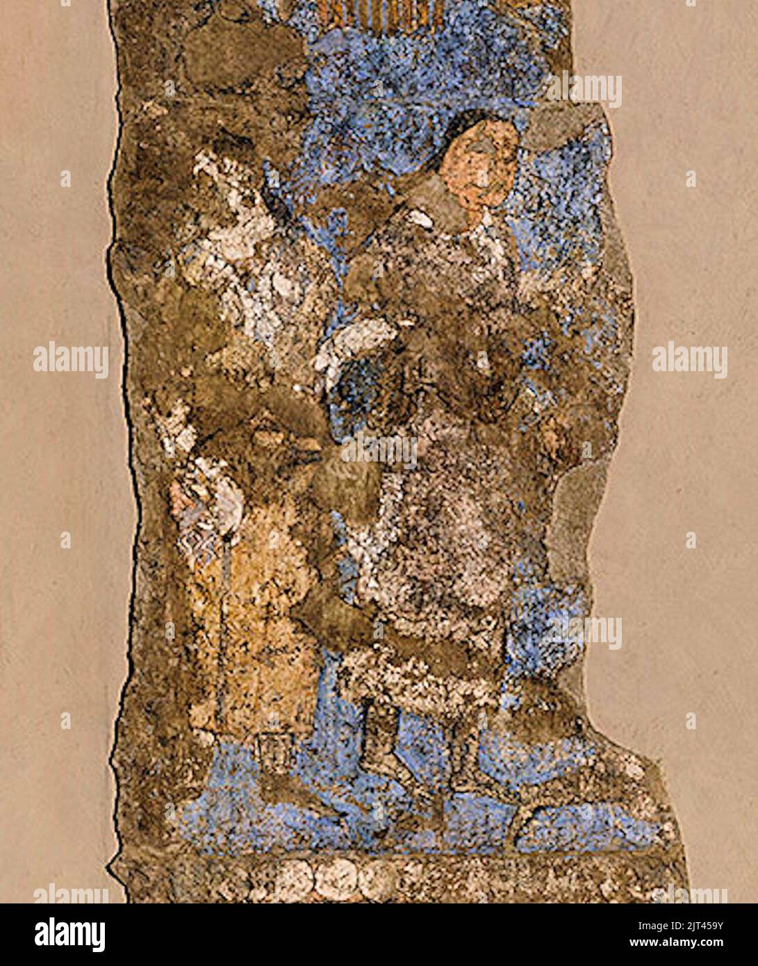 Turkish dignitaries visiting king Varkhuman, One of them is labeled as ...