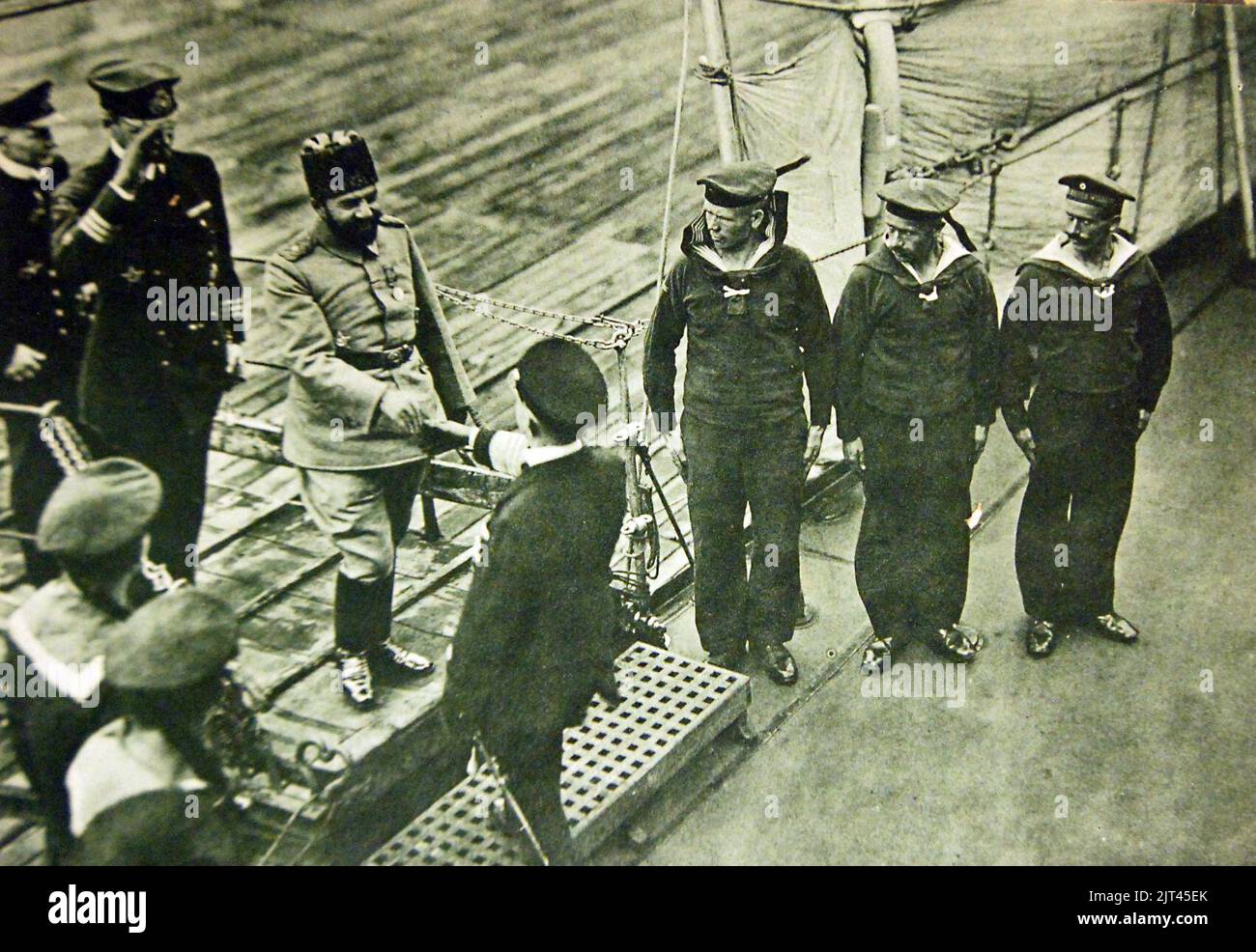 Turkish Navy minister Jemal Pasha and Fleet Admiral Scheer in ...