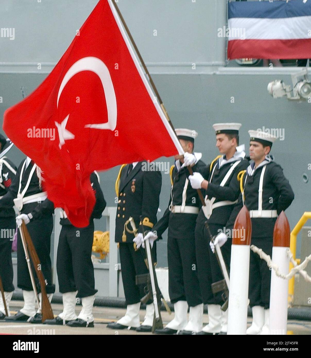 Turkish Navy soldiers Stock Photo - Alamy