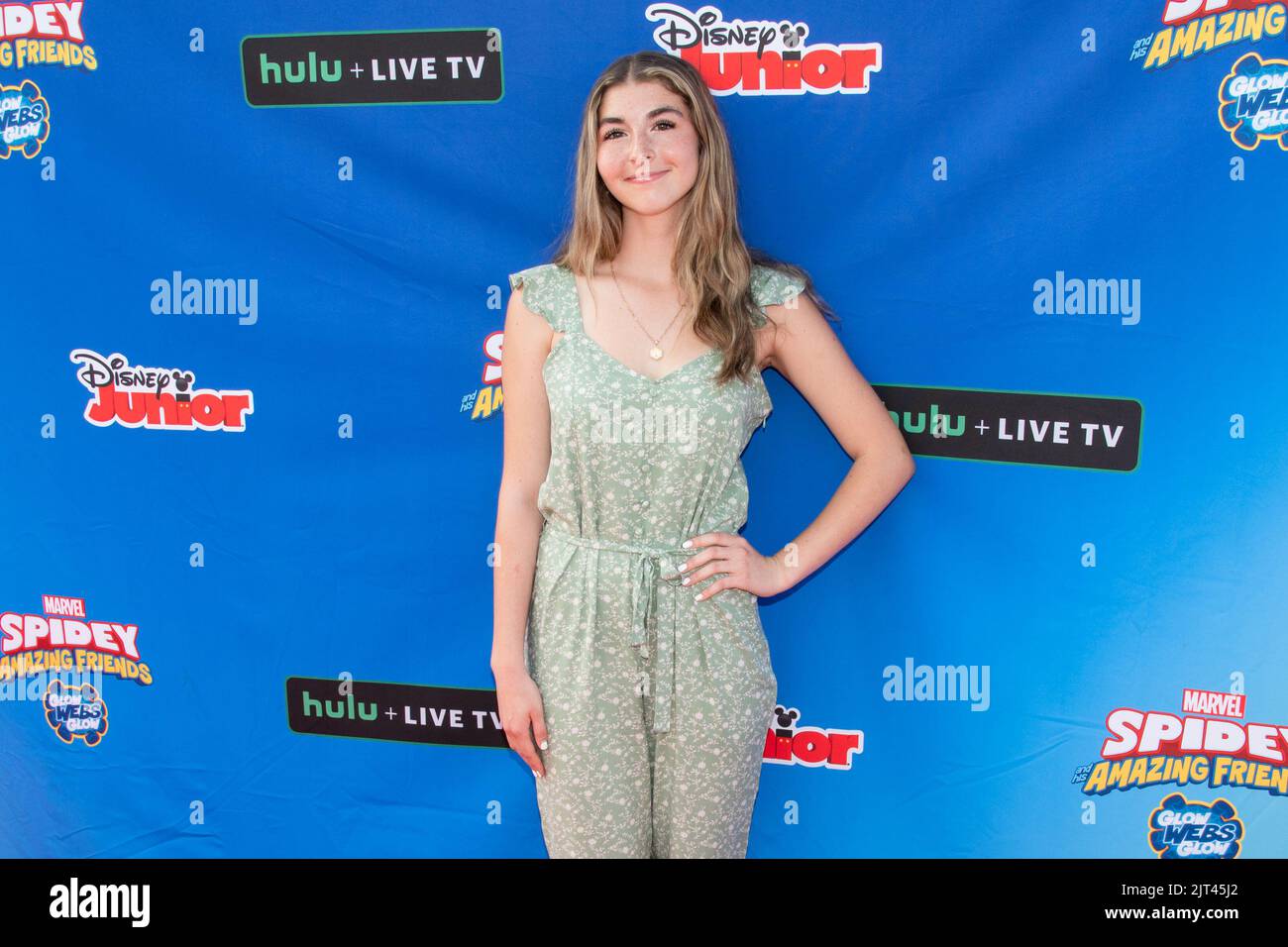 August 27, 2022, Santa Monica, California, USA: Lily Sanfelippo attends ...