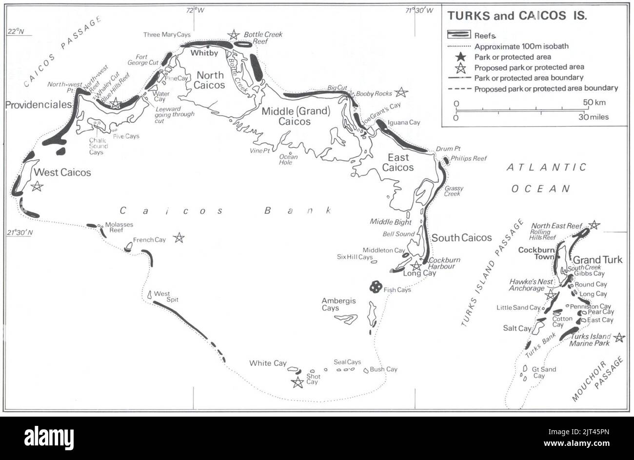 Coral reef map Cut Out Stock Images & Pictures - Alamy