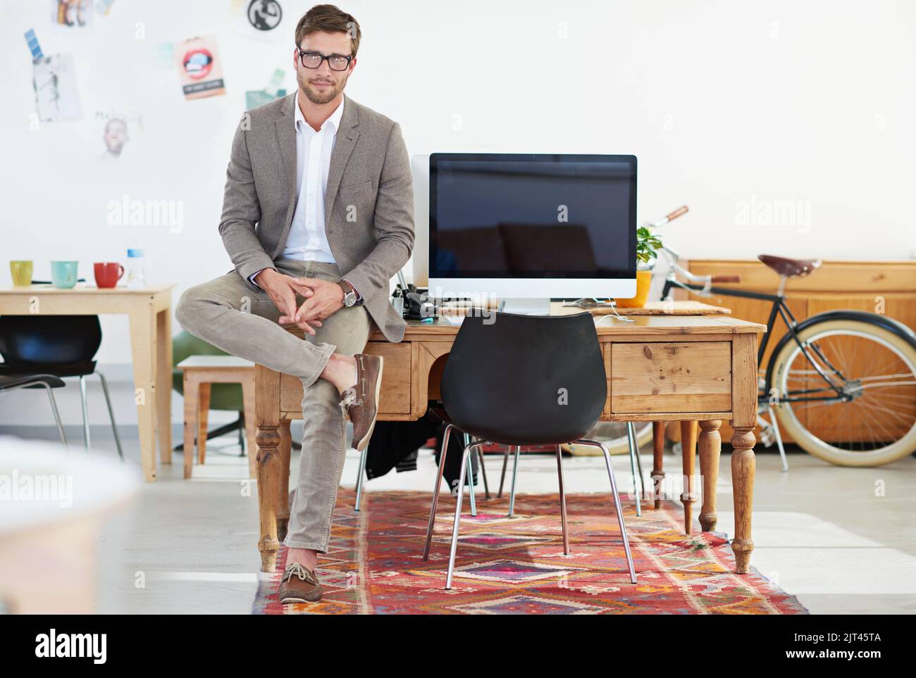 Handsome blazer pose for men hi-res stock photography and images - Alamy