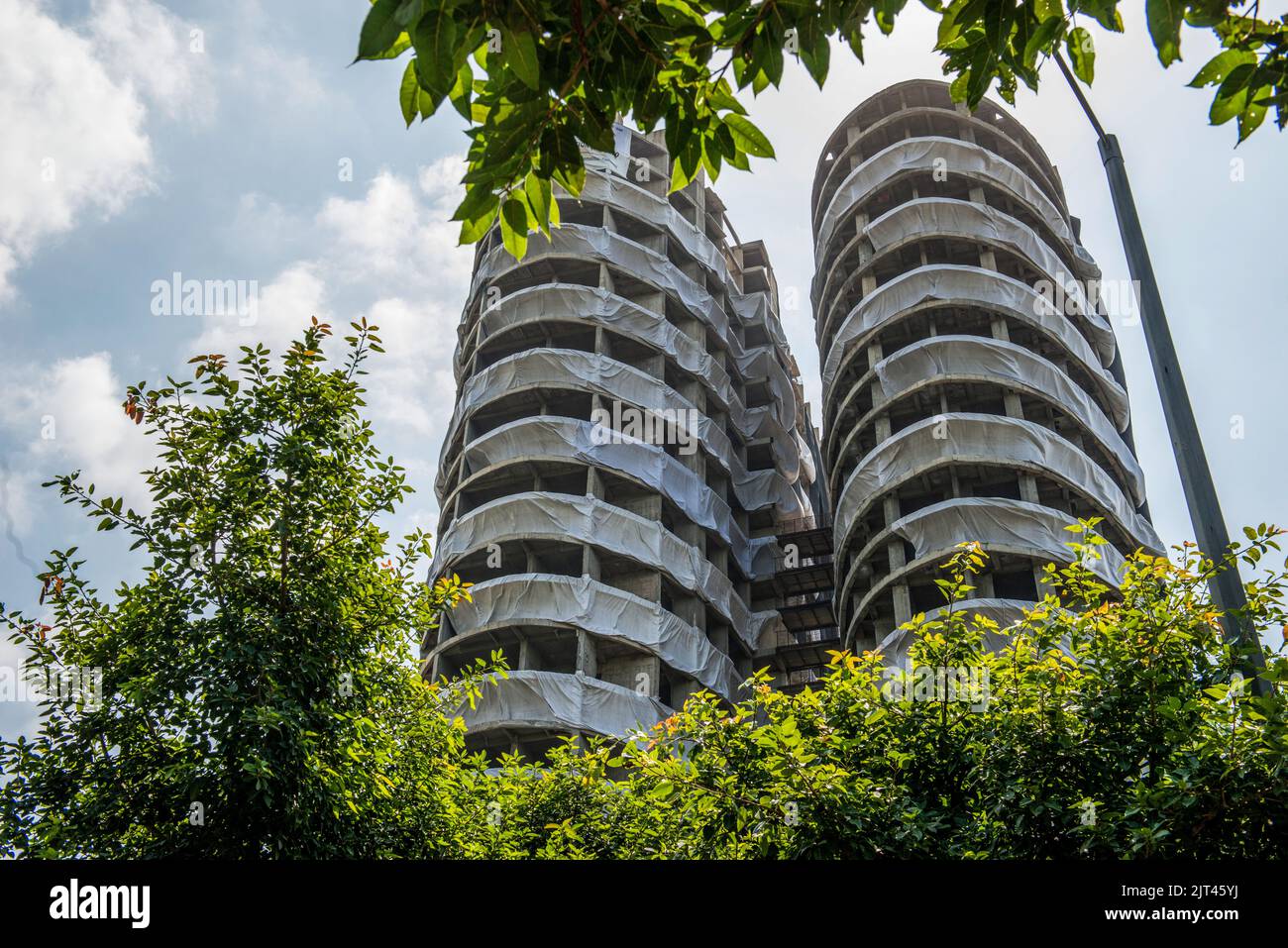 Noida twin towers hi-res stock photography and images - Alamy
