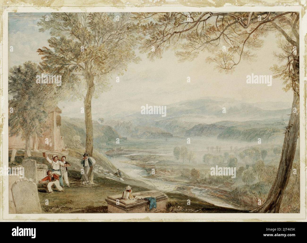 Turner - River Lune from the churchyard of St Mary’s Church in Kirkby ...