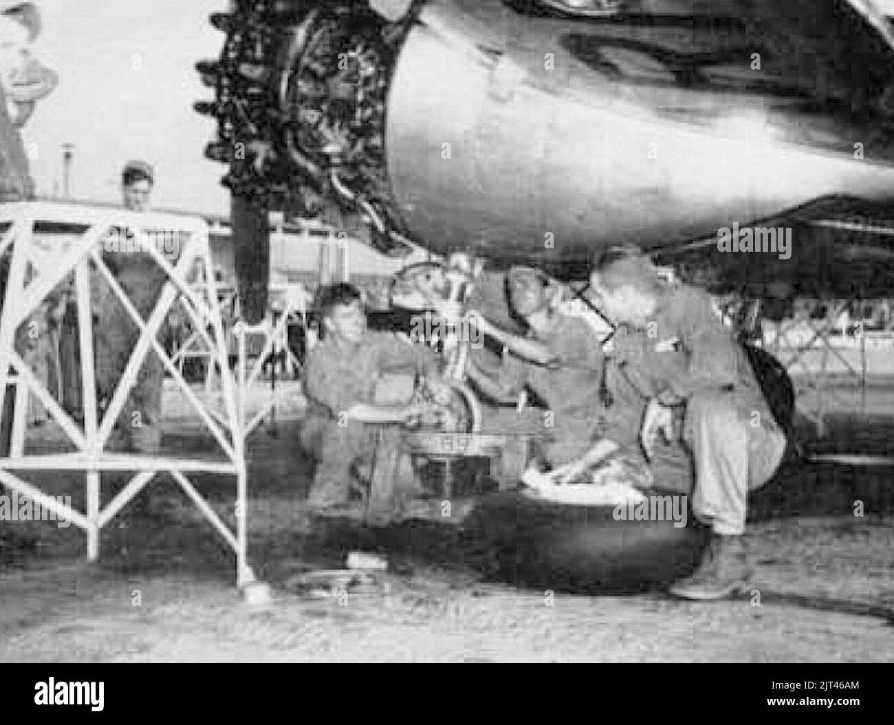 Turner Army Airfield - Checking Wheel Bearings Stock Photo - Alamy