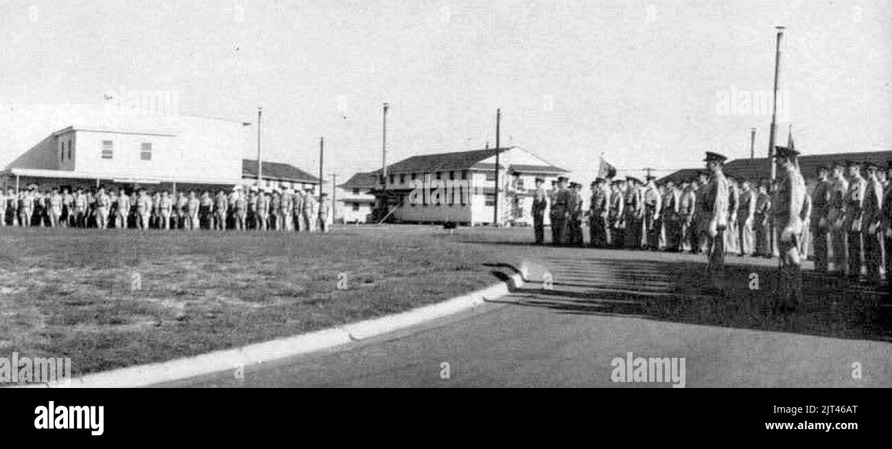 Turner Army Airfield - Barracks Formation Stock Photo - Alamy