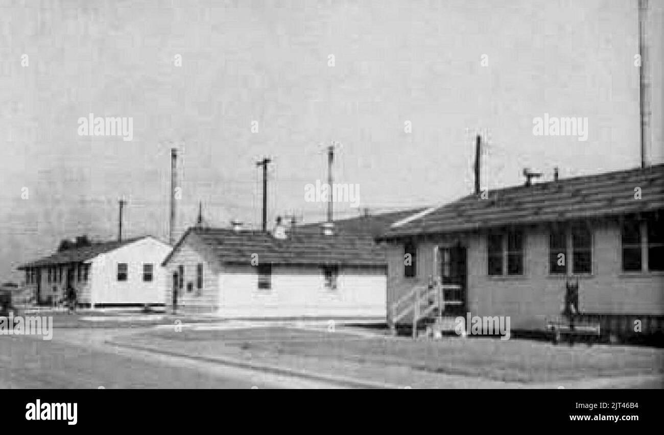 Turner Army Airfield - Squadron Buildings Stock Photo - Alamy