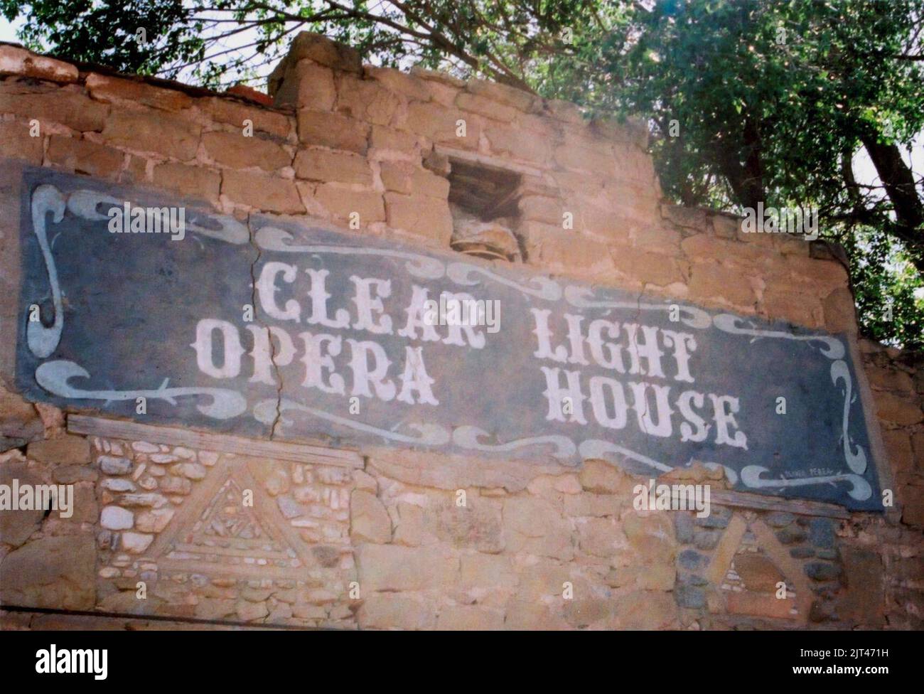 Turquoise Trail - Clear Light Opera House Stock Photo - Alamy