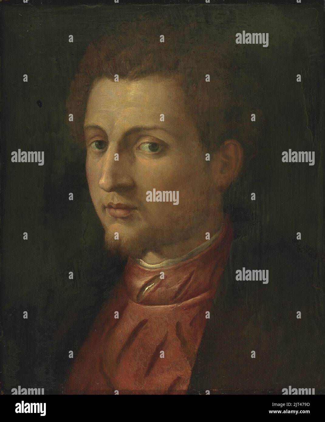 Tuscan school - Portrait of a Bearded Man in Red Tunic 2012 CKS 05677 ...