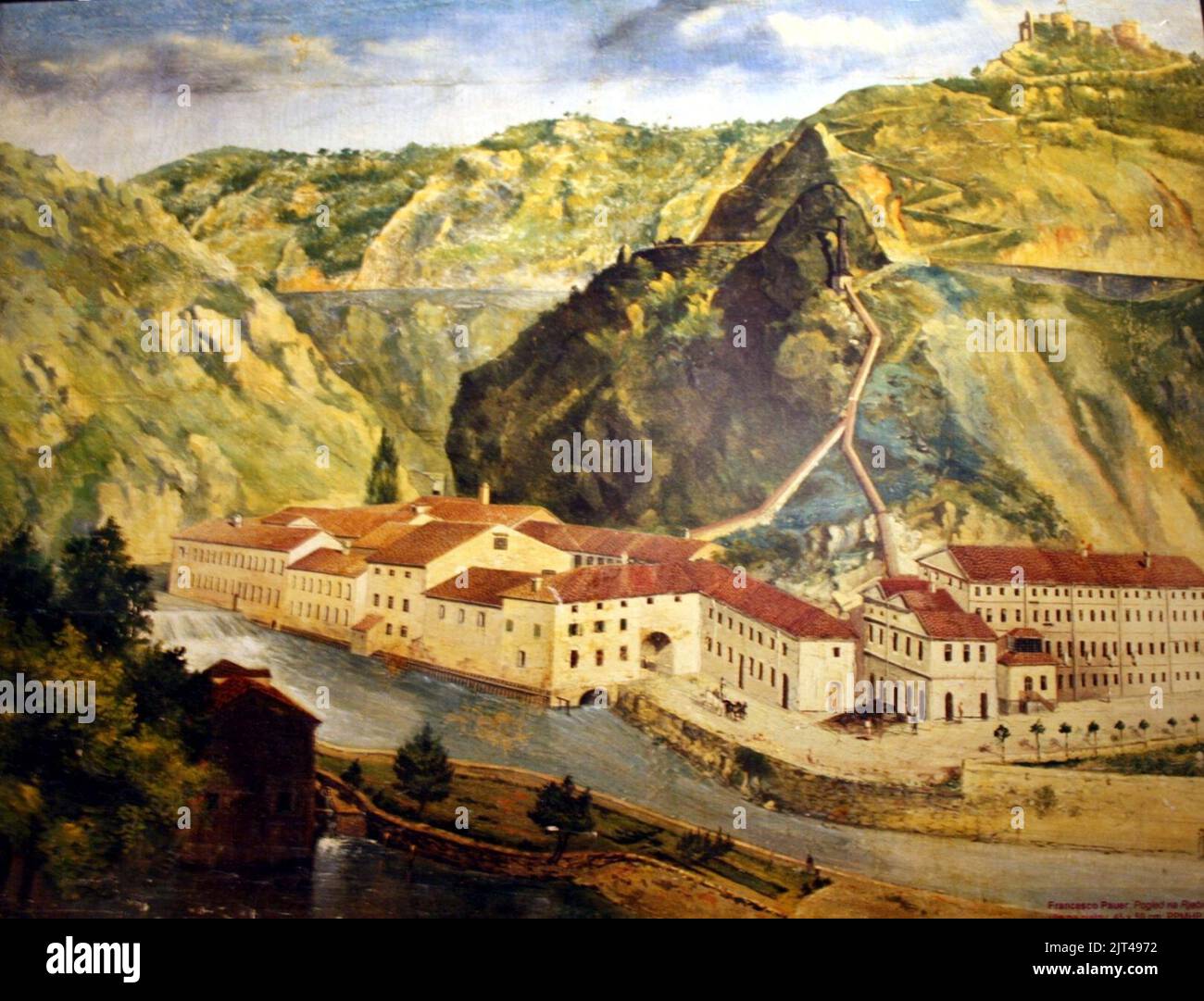 Tvornica papira Rijeka 1880 Stock Photo - Alamy