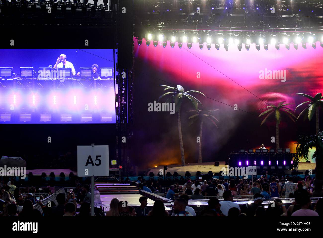 Diplo performs at Yankee Stadium on Bad Bunny's World's Hottest Tour in ...