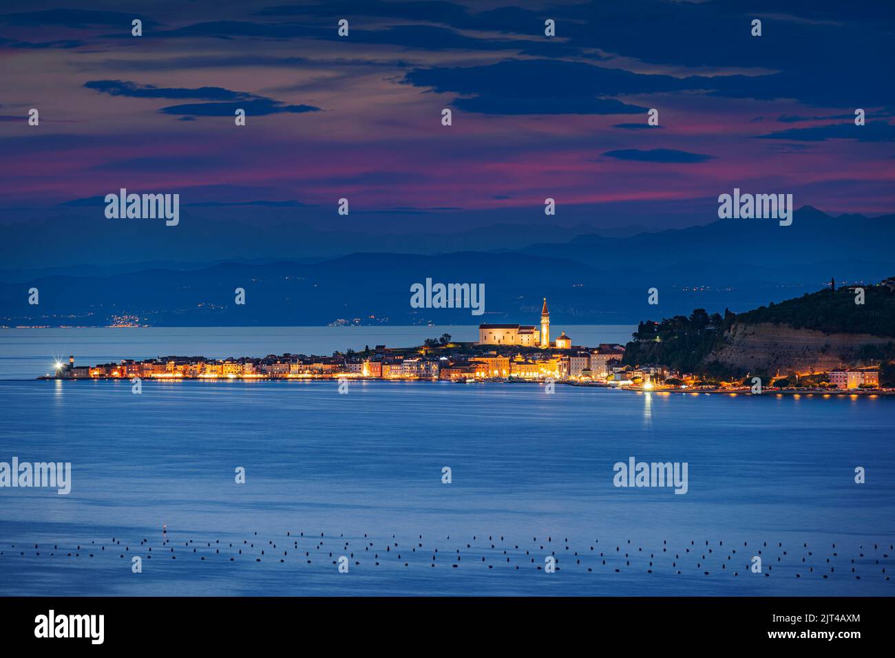 Piran city map hi-res stock photography and images - Alamy
